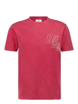 Off-White Logo-detail T-shirt - Red
