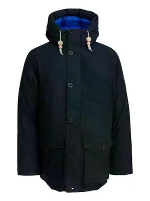 MAMMUT Buttoned Hooded Parka - Blue