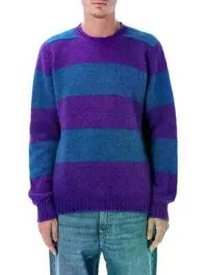Howlin' Striped Crew-Neck Sweater Purple