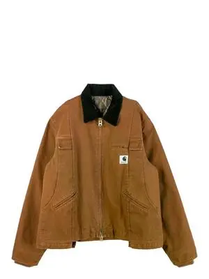 Carhartt Work In Progress Corduroy-collar Jacket - Brown