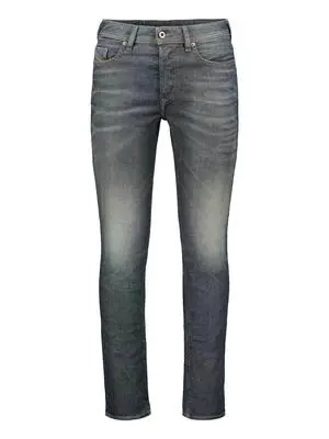 DIESEL Washed High-waist Jeans - Blue