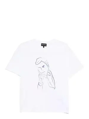 Emporio Armani Graphic-print T-shirt - White