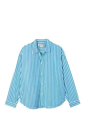 Sunnei Striped Cotton Shirt - Blue