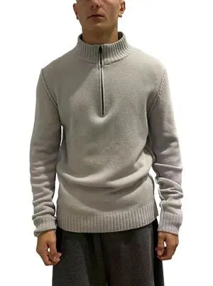 RAYNE 1896 Wool Zip Sweater - Grey