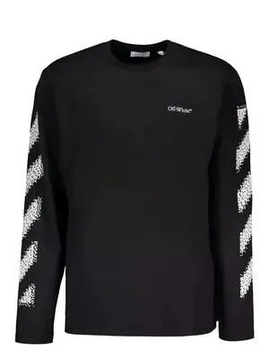 Off-White Long-sleeve Graphic T-shirt Black