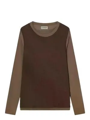 CARREL Doria Double-layer T-shirt - Brown