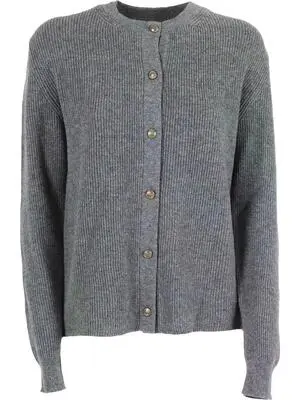 BALLANTYNE Round-neck Cardigan - Grey
