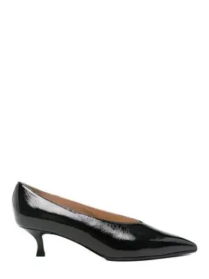 FABIO RUSCONI Pointed-toe Kitten Heel Pumps - Black
