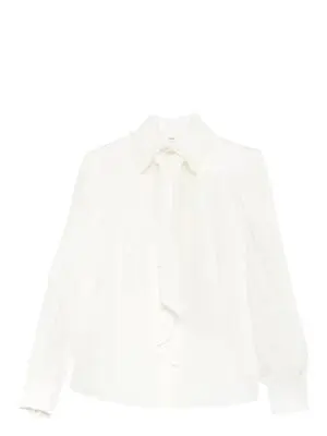 Chloé Lace-collar Shirt - Neutrals