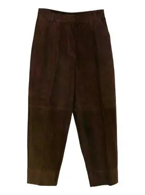 SEVENTY Pleated Cropped Trousers