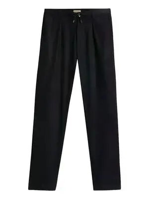 Woolrich Milton Drawstring Flannel Trousers - Black