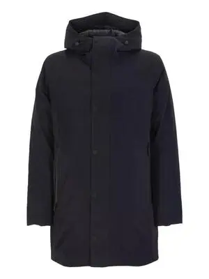 RRD Buttoned Hooded Coat - Blue