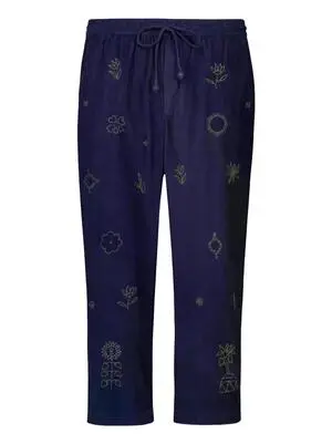 BAZISZT Serenade Embroidered Trousers - Blue