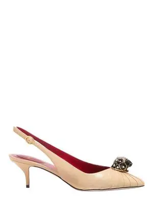 Valentino Garavani 55mm Panthea Pleated Pumps - Neutrals