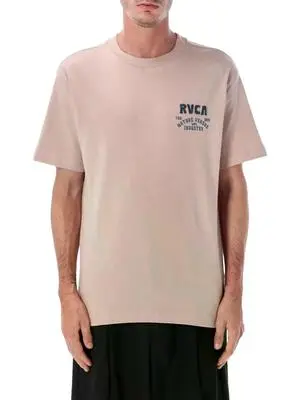 Rvca Graphic-print Crew-neck T-shirt - Pink