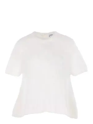 Loewe Embroidered Short-sleeved Sweater - White