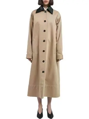 Maria Mcmanus Single-breasted Spread-collar Coat - Neutrals