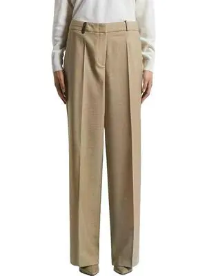 Peserico Herringbone Trousers - Neutrals
