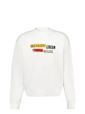 Palm Angels X La Times Quote Crew-neck Sweatshirt - White