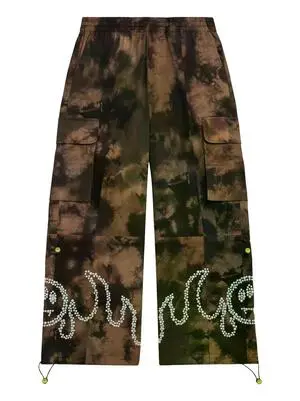 BARROW Tie-dye Embellished Trousers - Brown