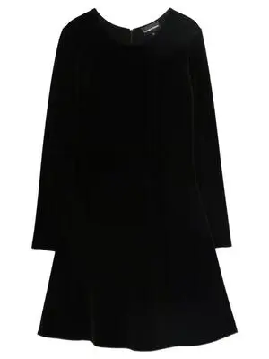 Emporio Armani Long-sleeve A-line Dress - Black