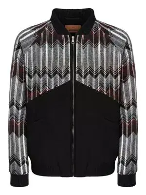 Missoni Chevron Zipped Jacket - Black
