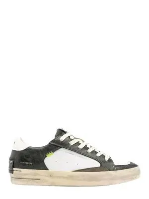 CRIME LONDON Leather Low-top Sneakers - White