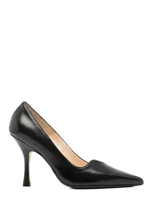 ANNA F. Pointed-toe Heeled Pumps - Black