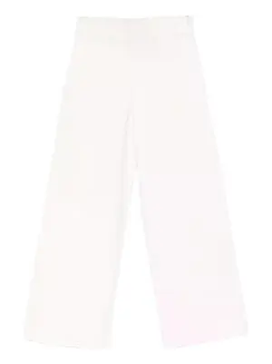 Akris Wide-leg Knit Trousers - White