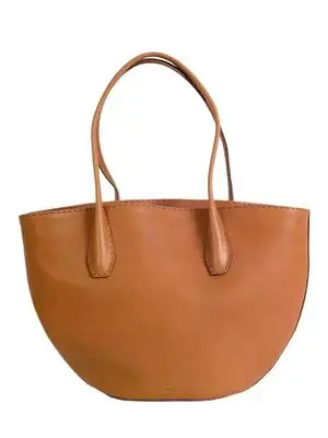THE ROW Top Handles Leather Shoulder Bag - Brown