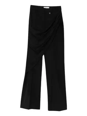 Giuseppe Di Morabito Draped Straight-leg Trousers - Black
