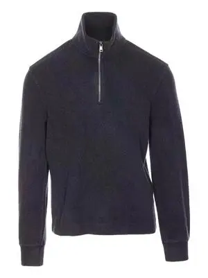 CIRCOLO 1901 Half-zip High-neck Pullover - Grey