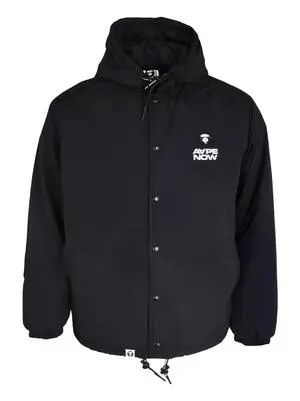 AAPE BY *A BATHING APE® Aapenow Moonface Hooded Jacket - Black