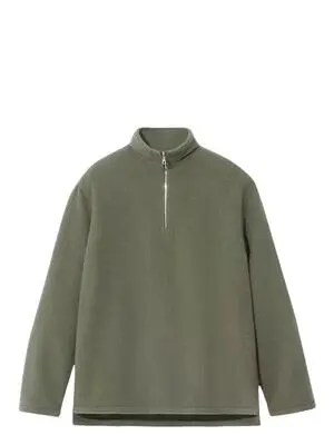 RIER Zip Fleece Top - Green