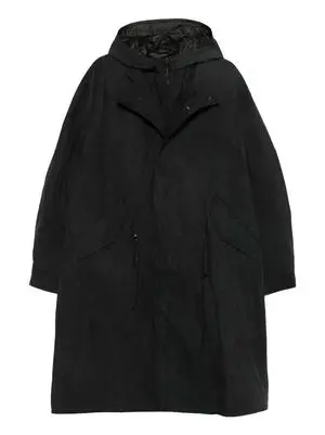 JUUN.J Hooded Coat - Black
