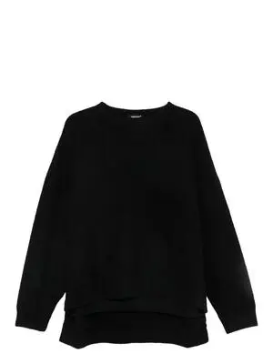 UNDERCOVERISM Crew Neck Layered Sweater - Black