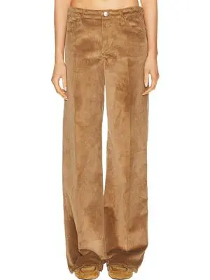 Sprwmn Vintage Wide Leg Pant - Sepia