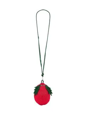 Staud Campari Beaded Bag - Tomato