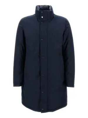 Herno Coat With Removable Bib - Blue