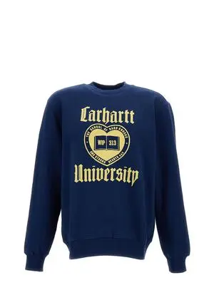 Carhartt Work In Progress Crewneck Sweatshirt With Graphic Print - Blue