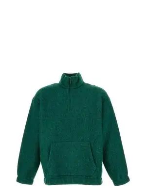 Lacoste Half Zip Wool-blend Sweatshirt - Green