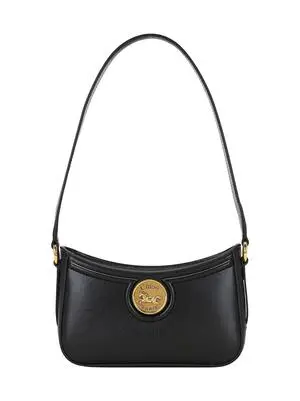 Chloé Horse Medal Shoulder Bag - Black