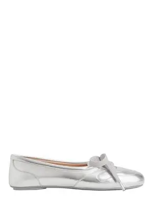 GIANVITO ROSSI Vault Ballerina Sneakers - Silver - Metallic Nappa