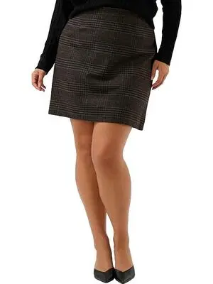 ESTELLE Check Skirt - Chocolate Box