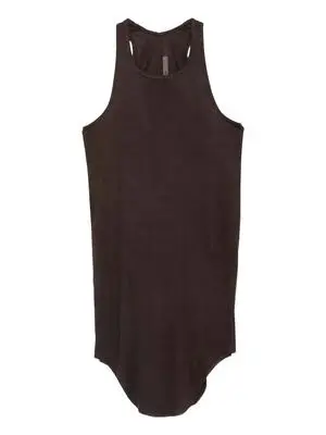 Rick Owens Ribbed Tank Top - Brown