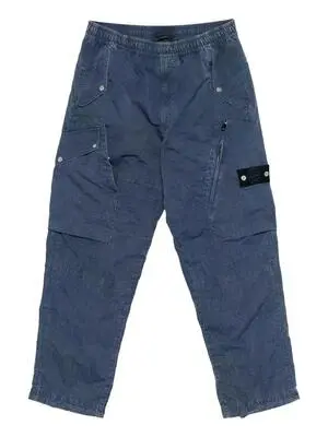 Stone Island Hollow Garment-dyed Cargo Trousers - Blue