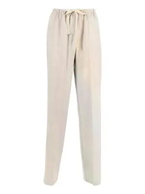 FORTE_FORTE Drawstring Trousers - Neutrals