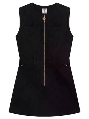 Casablanca Zip-pocket Mini Dress - Black