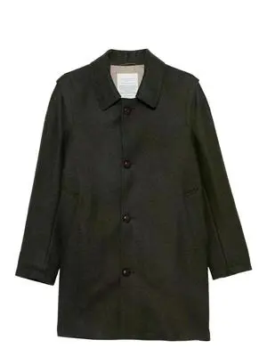 LODENFREY Single-breasted Felted Coat - Black