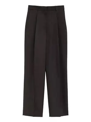 THE ROW Pleated Trousers - Brown